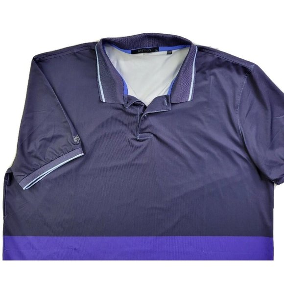 Greyson | Shirts | Greyson Mens Xl Golf Navy Purple Color Block ...